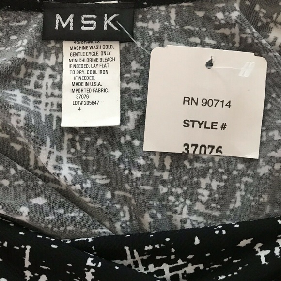 MSK | Dresses | Msk Nwt Dress Sleeveless With Drape Neck Black | Poshmark